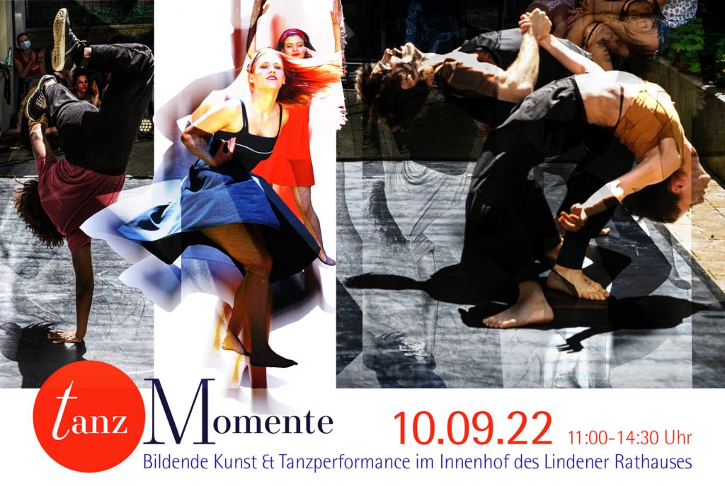 tanzMomente - Bildende Kunst und Tanzperformance im Innenhof des Lindener Rathauses - Lindenfoto
